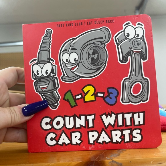 Accessories | Count With Car Parts Book Red | Poshmark